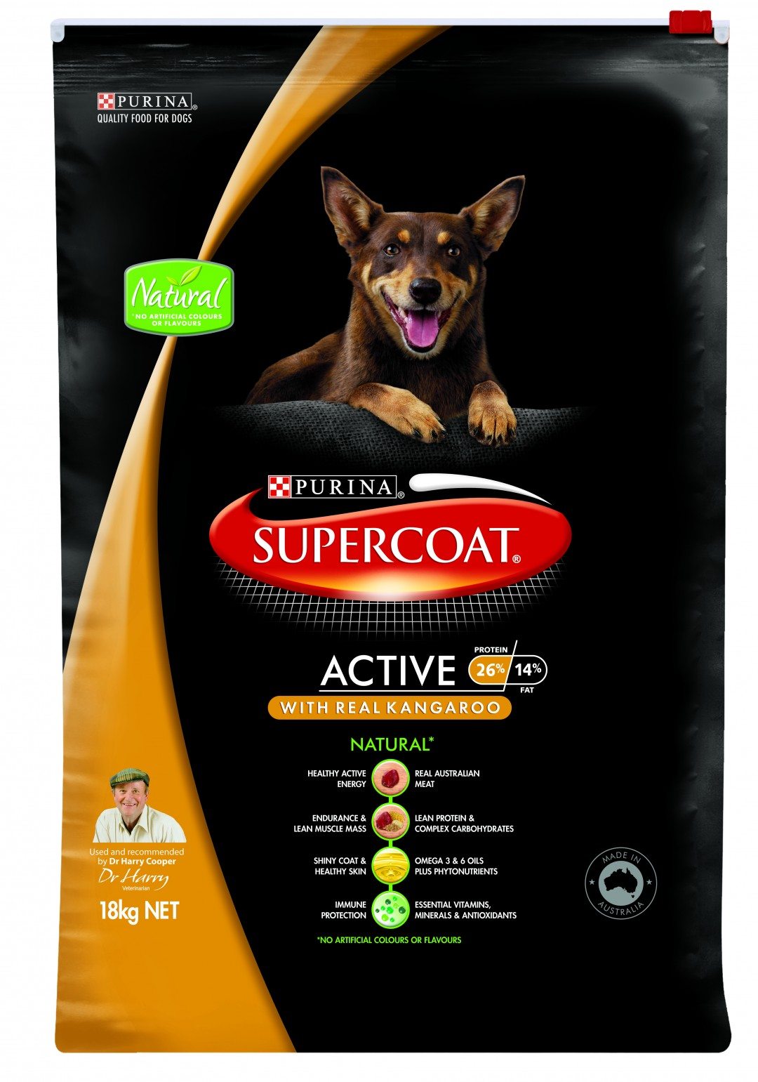 Supercoat Active Kangaroo 18kg - Adelaide Hills Landscape & Fodder